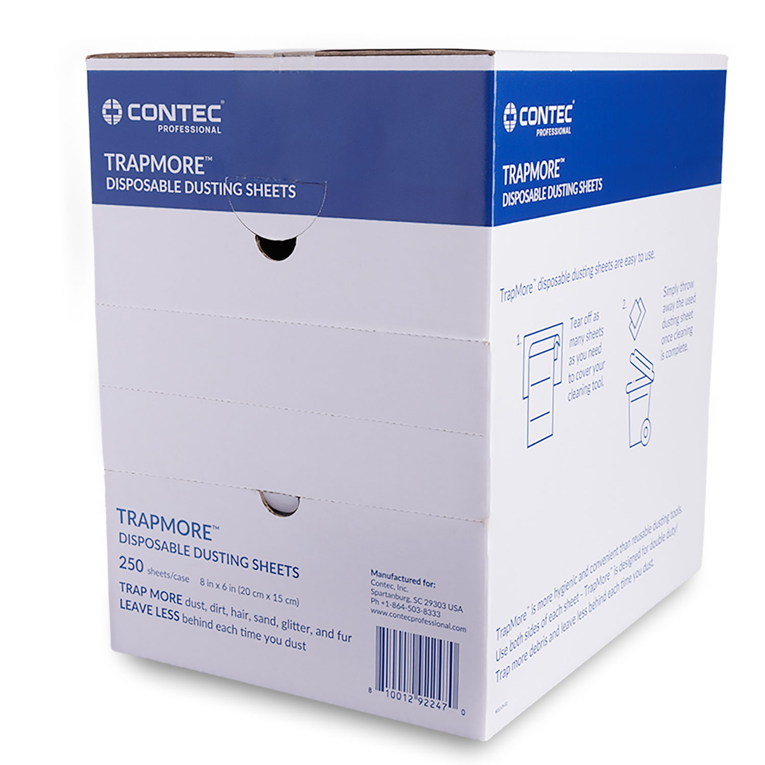 TrapMore® Disposable Dusting Sheets | Multiple sizes | Contec Pro
